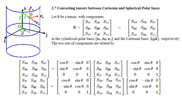 Cartesian To Spherical Coordinate Transformation Matrix